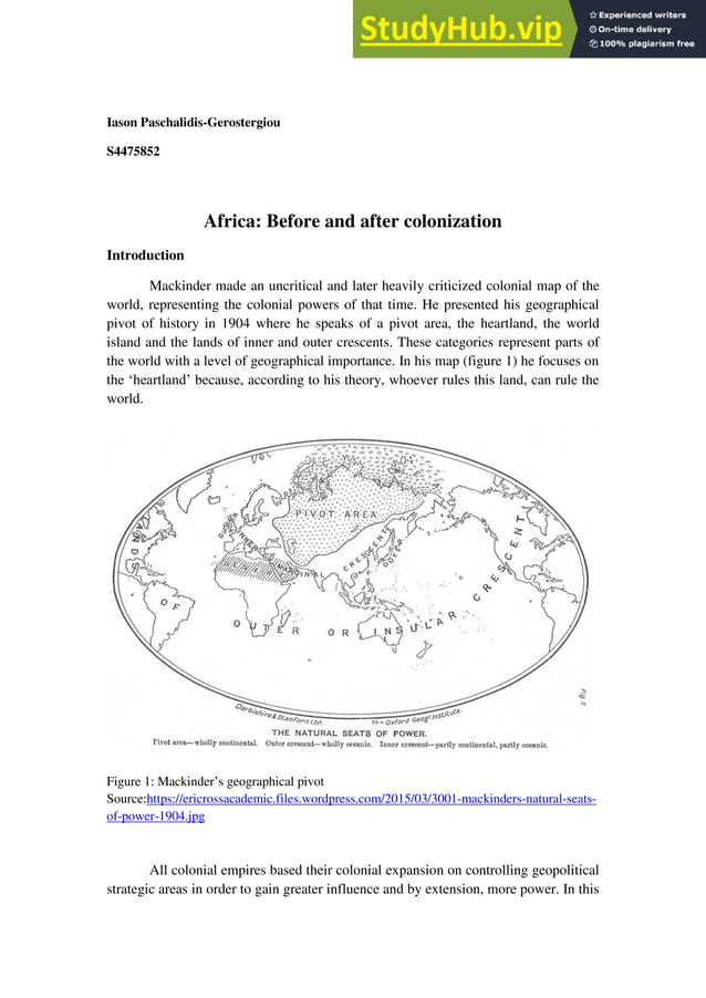 Africa Before And After Colonization | PDF