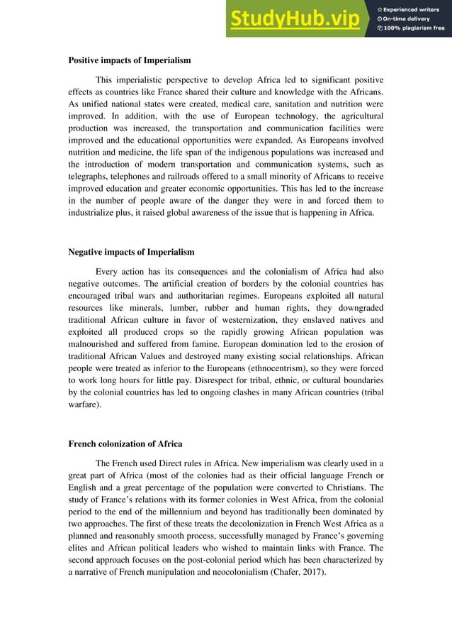 Africa Before And After Colonization | PDF