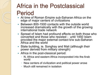 Africa before the arrival of the europeans | PPTX