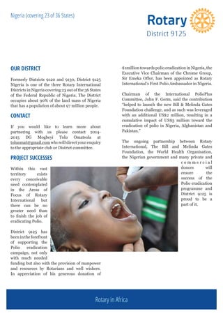 Rotary Africa Booklet | PDF