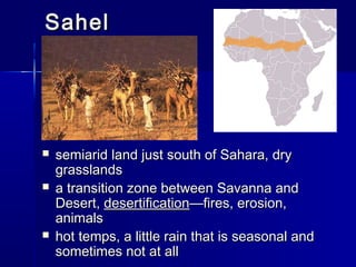 Africa climate and vegetation | PPT