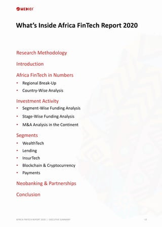 Africa FinTech Report 2020 - Executive Summary | PDF | Africa Travel | Travel Locations