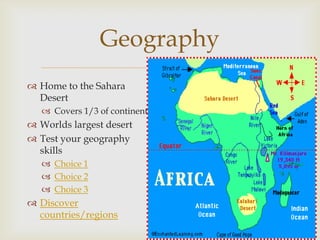 Africa geography | PPTX