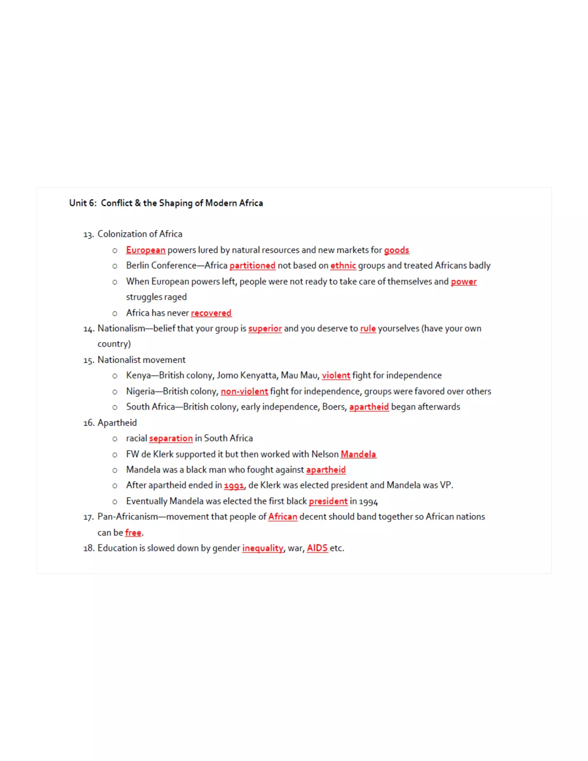 Africa georgia milestones review | PPT