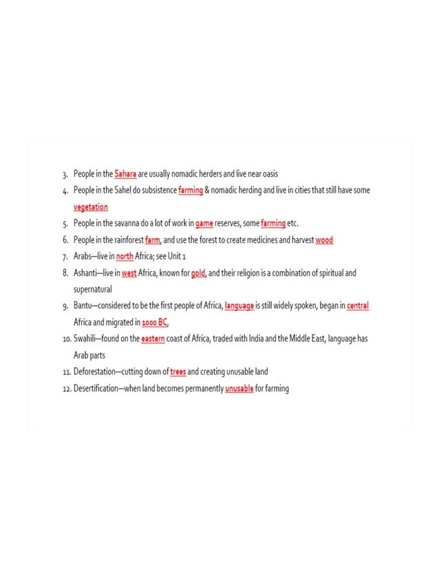 Africa georgia milestones review | PPT