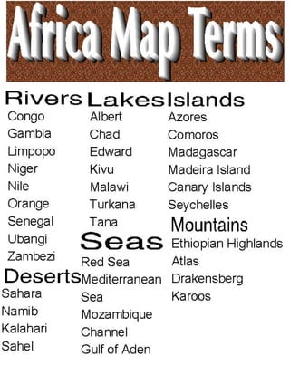 Africa map packet | PDF