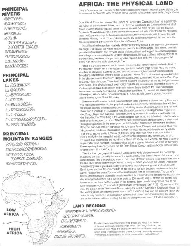 Africa map packet | PDF