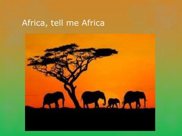 Africa My Africa Poem