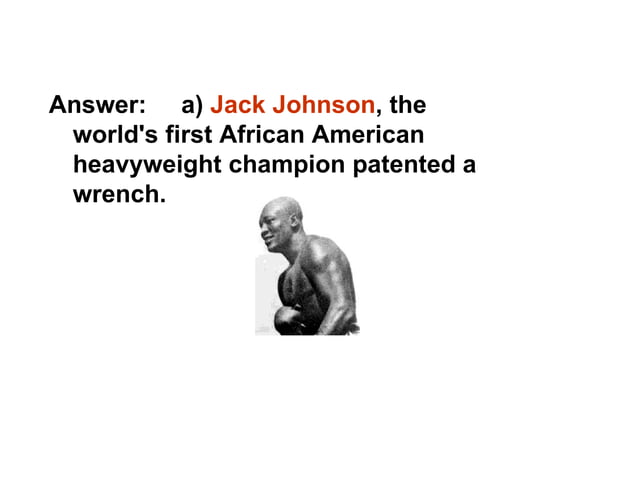 African American Inventors Quiz | PPS