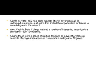 African american psychology | PPT