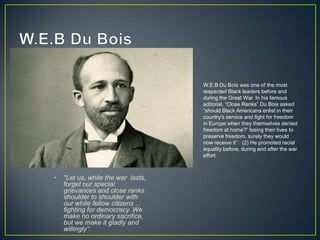 African-Americans in the Great War | PPTX