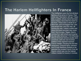 African-Americans in the Great War | PPTX