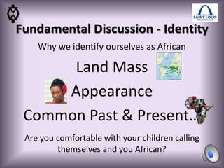 African-centered Education: Pamoja 2015-16 | PPSX