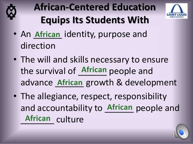African-centered Education: Pamoja 2015-16