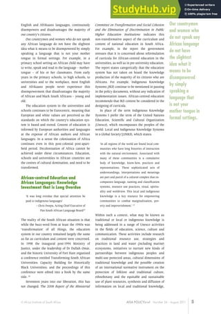 African-Centred Education And African Languages In South Africa | PDF