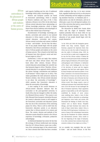 African-Centred Education And African Languages In South Africa | PDF
