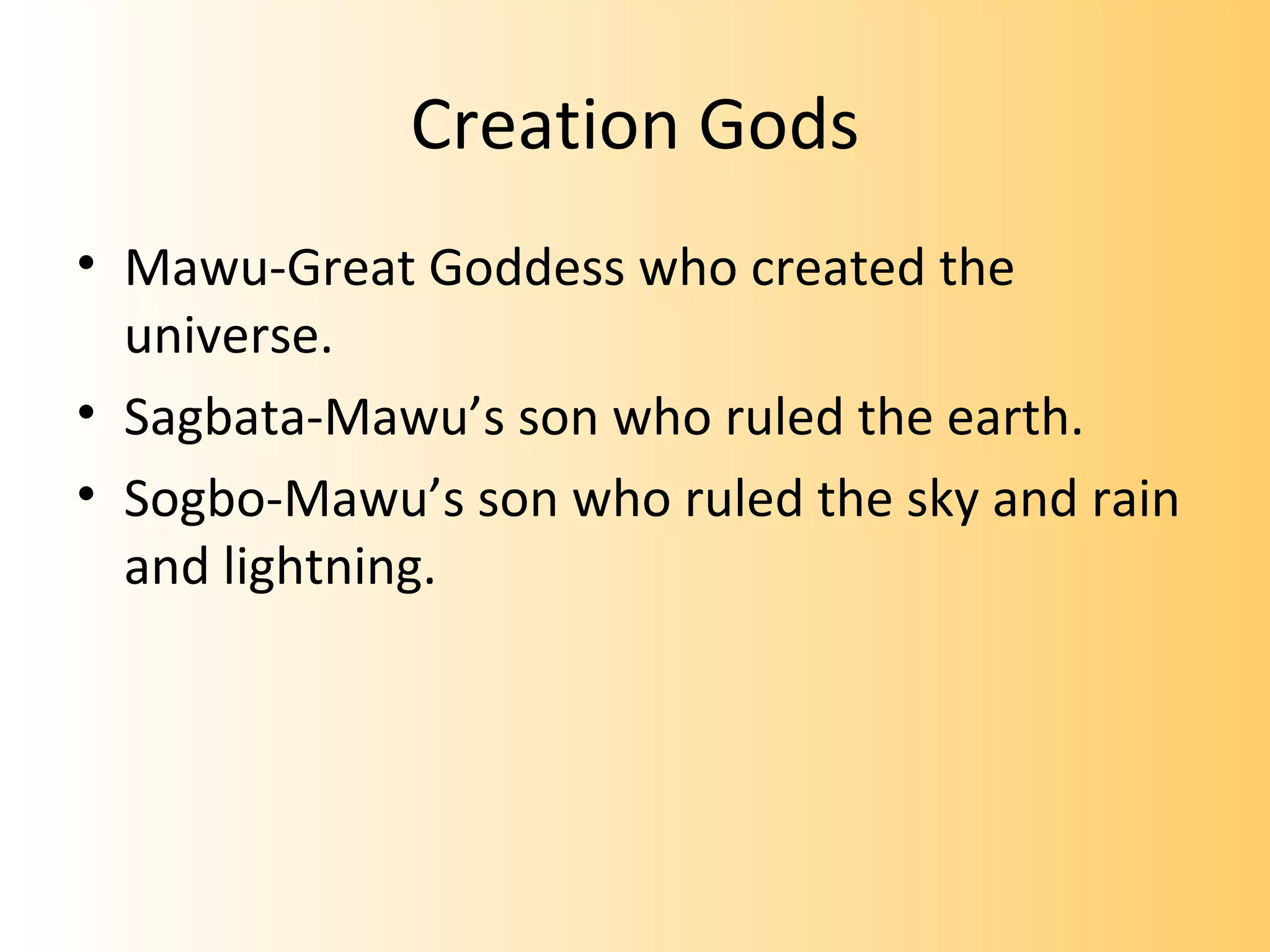 African Mythology | PPT