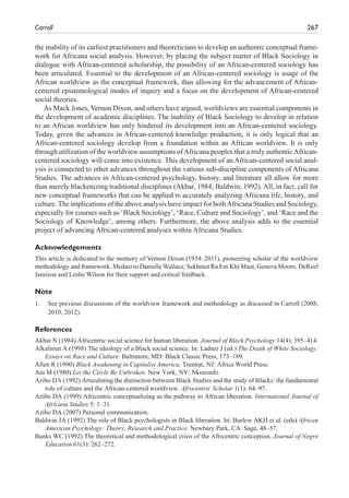 An Introduction to African Centered Sociology: Worldview, Epistemology ...