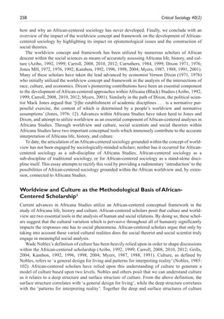 An Introduction to African Centered Sociology: Worldview, Epistemology, and Social Theory | PDF