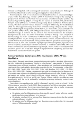 An Introduction to African Centered Sociology: Worldview, Epistemology, and Social Theory | PDF