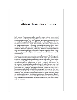 African american criticism | PDF