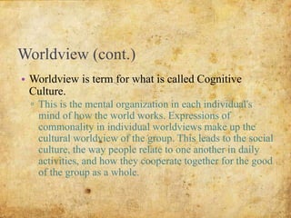 African americanculture&worldview | PPTX