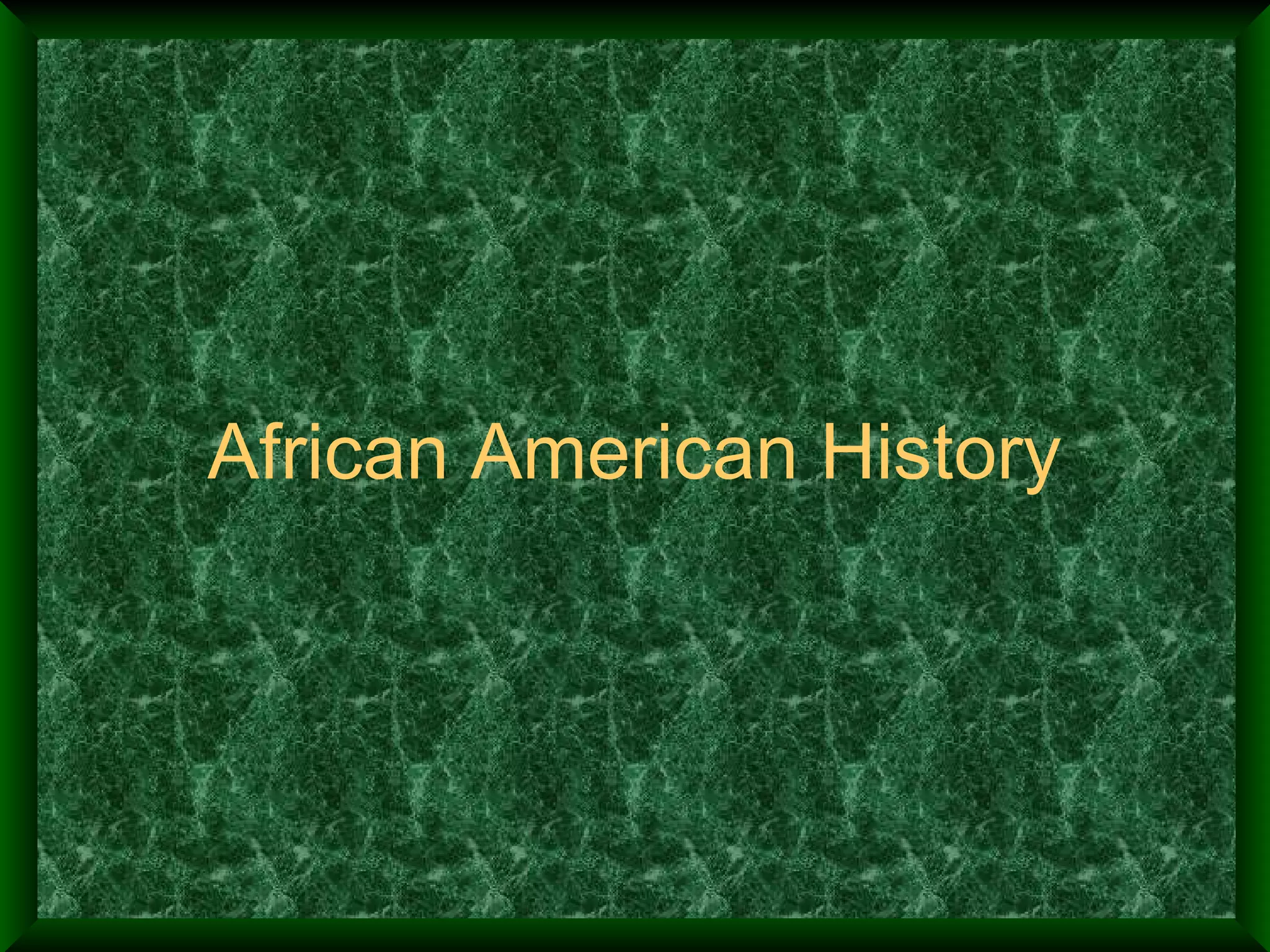 African american history | PPT