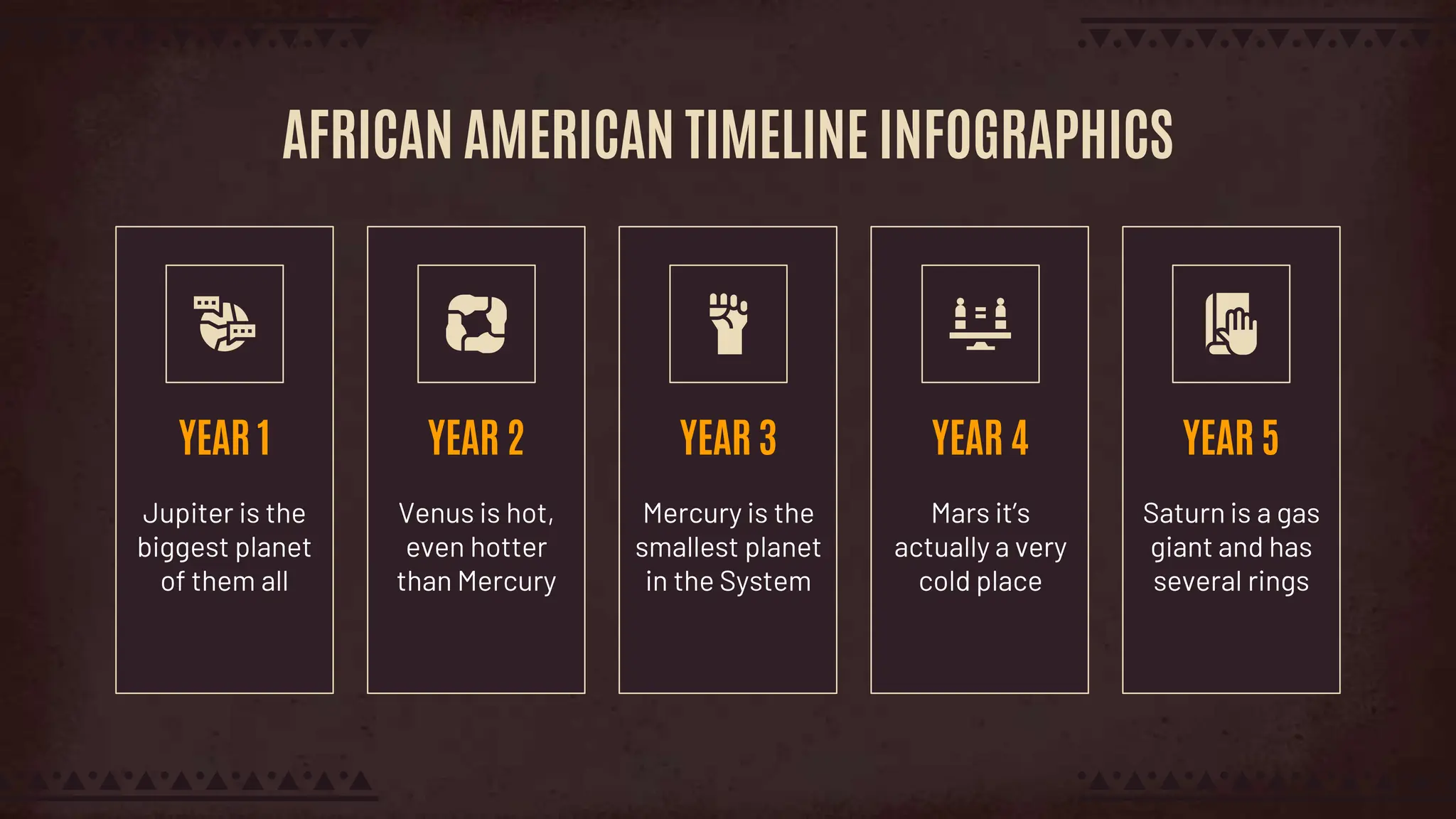 African American History Timeline Infographics by Slidesgo.pptx