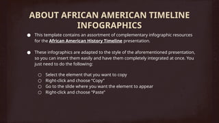 African American History Timeline Infographics by Slidesgo.pptx