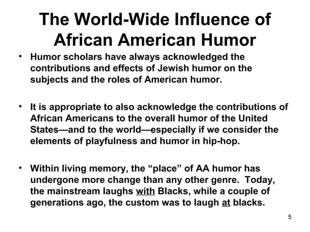 African American Humor | PPT
