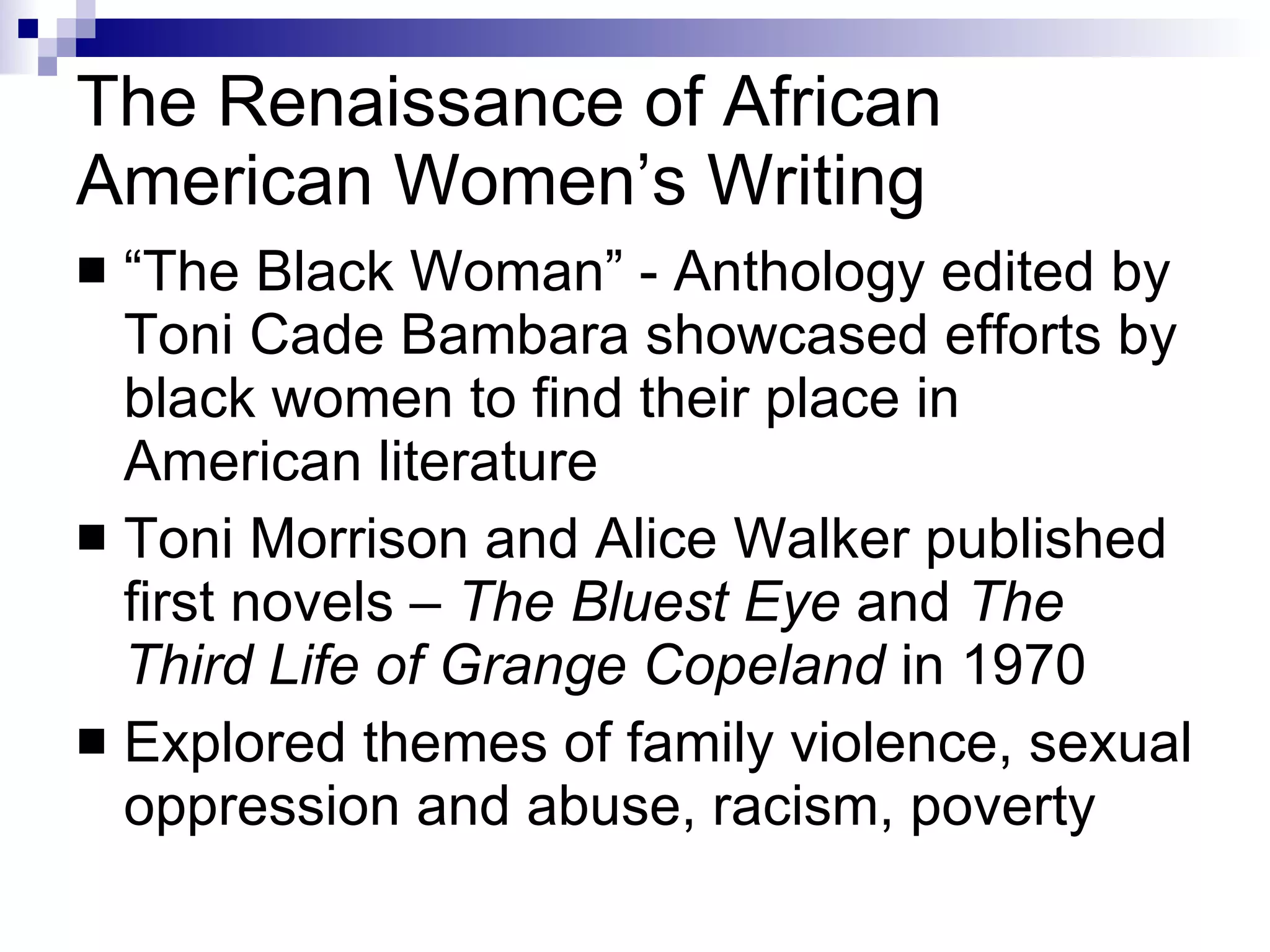 African American Literature | PPT