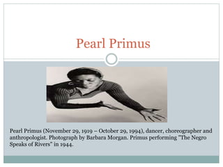African American Modern Dance Pioneers | PPT