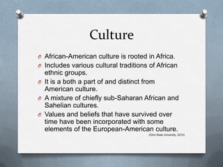 African American Culture Pictures