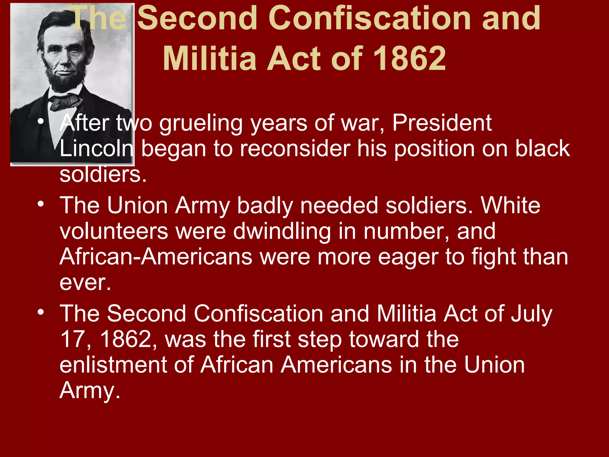 African americans in the civil war | PPT