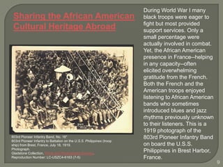 African American soldiers in WWI part 2 | PPTX