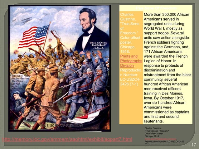 African american soldiers in WWI part 1 | PPTX | Debated Sensitive ...