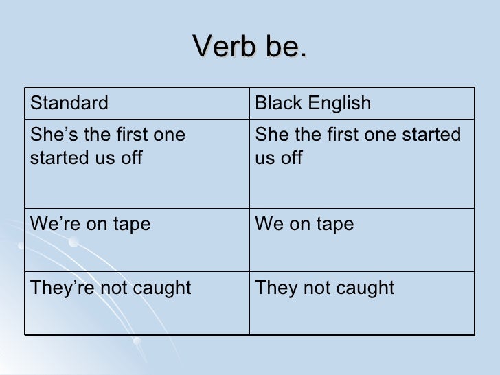 African american vernacular english