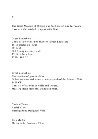 African ArtChapter 16Major Time or Stylistic Periods80.docx