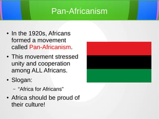 Africa nationalism | ODP