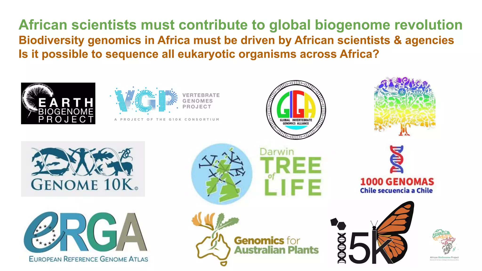 African BioGenome Project (AfricaBP) slide v4.0 - 2021 | PDF