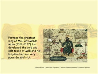 African Civilizations Ghana & Mali | PPT