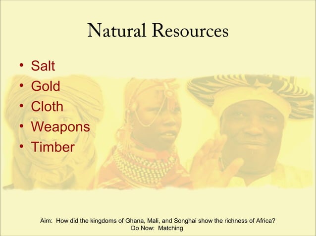 African Civilizations Ghana & Mali | PPT