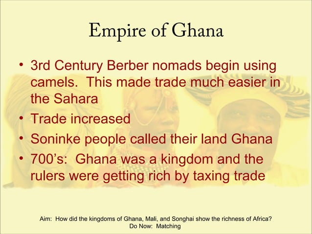 African Civilizations Ghana & Mali | PPT