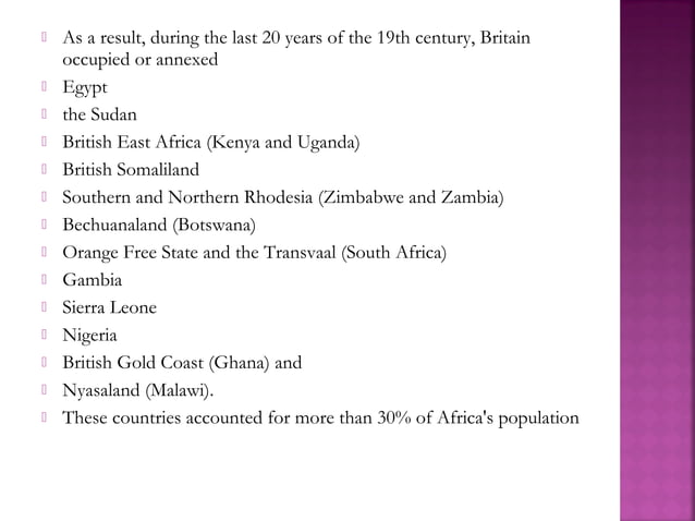 African civilization scramble for africa | PPT