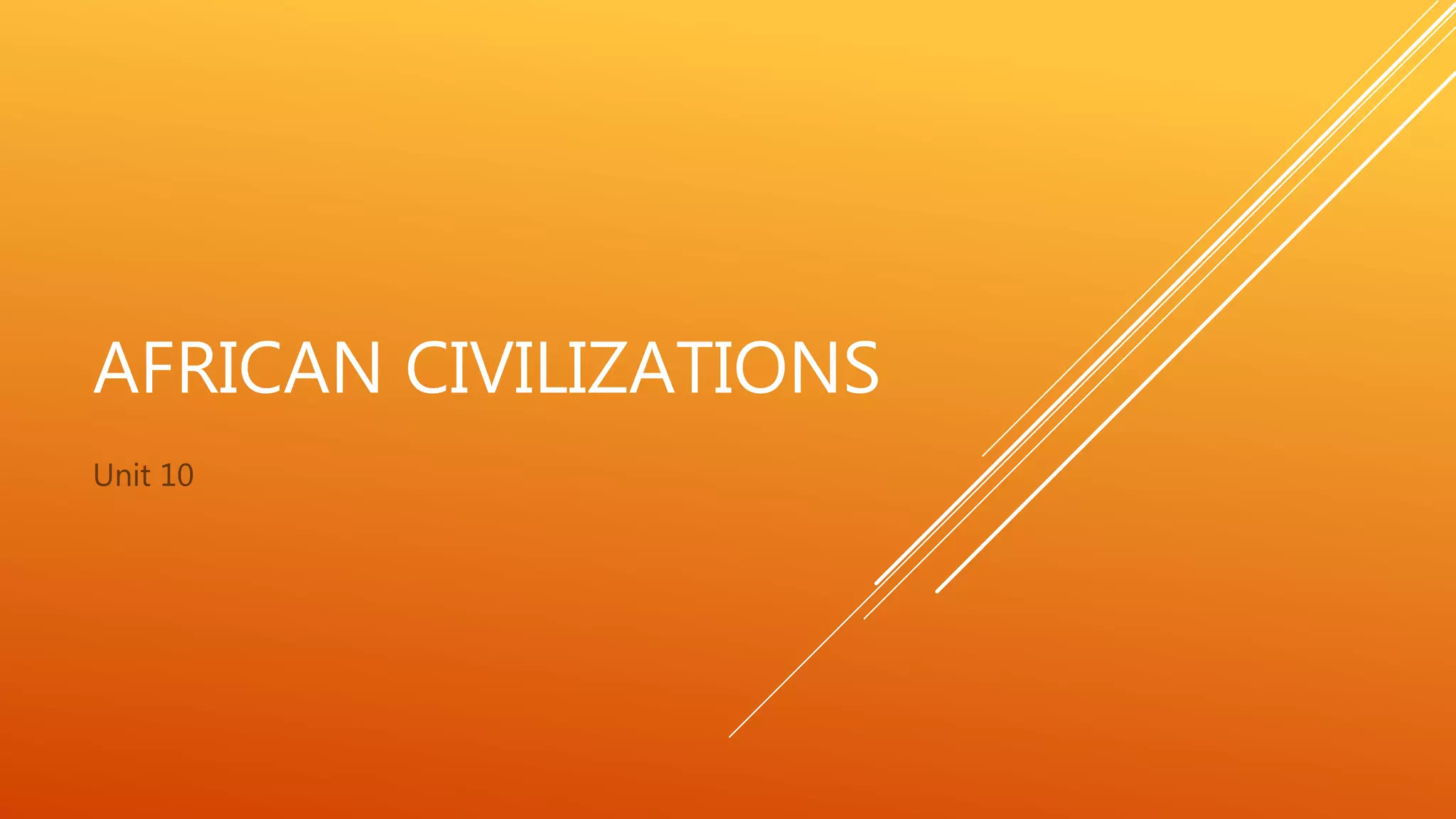 African civilizations pp | PPT