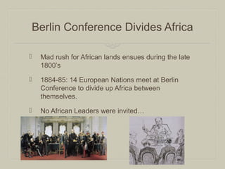 African colonialism & scramble for africa pp | PPT