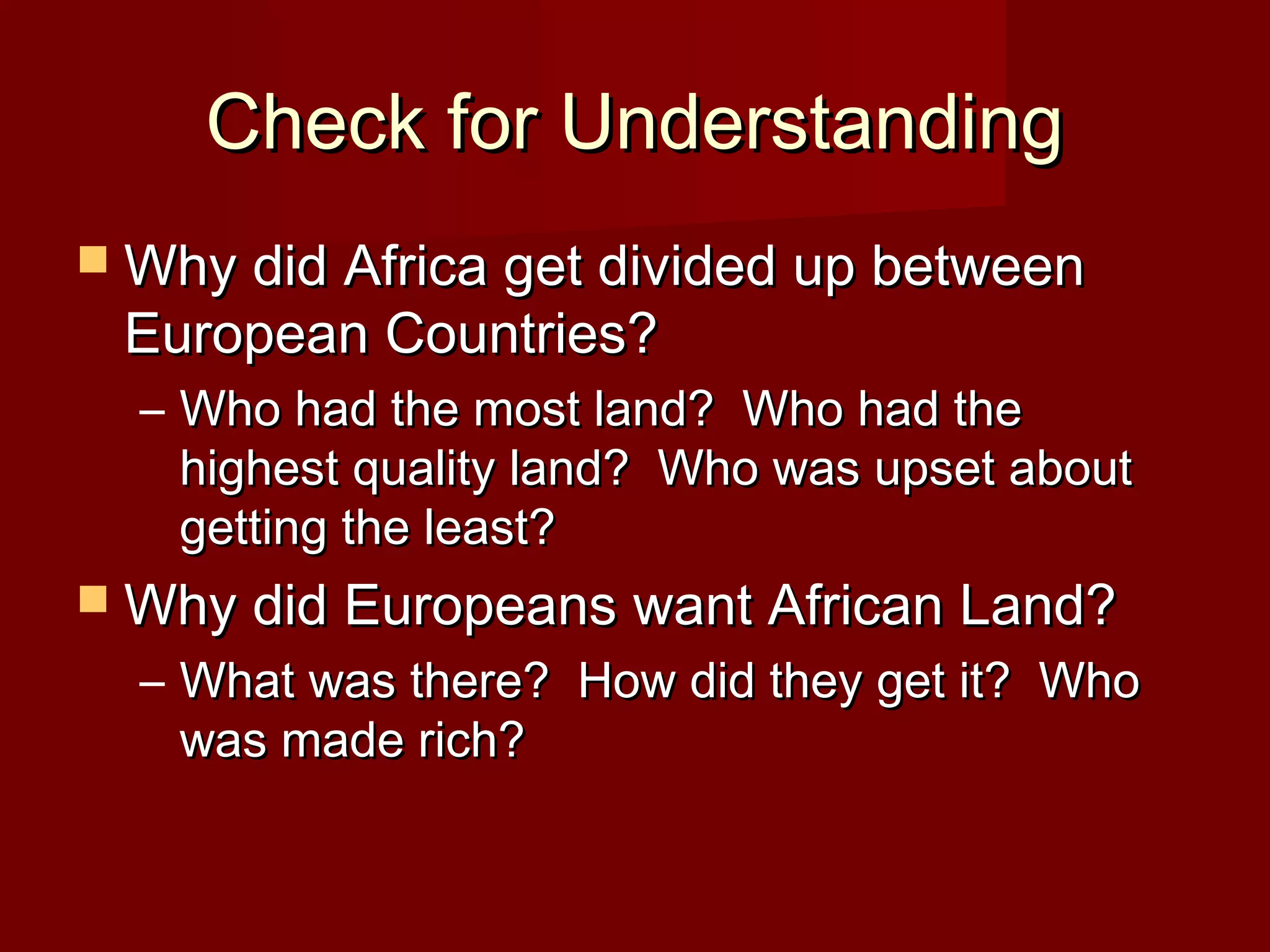 African colonization powerpoint | PPT