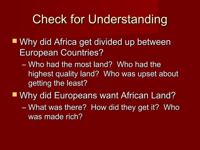 African colonization powerpoint | PPT