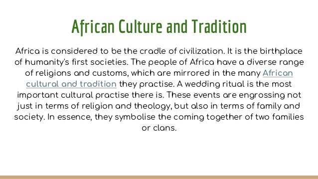 African culture and tradition (1) | PPTX