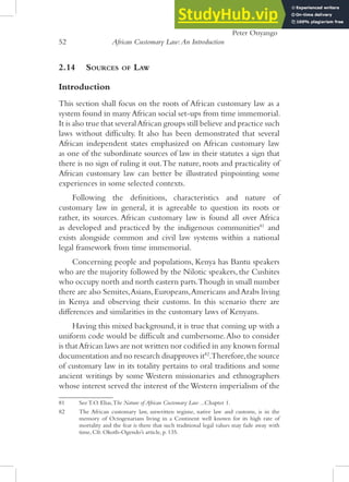 AFRICAN CUSTOMARY LAW SYSTEM | PDF